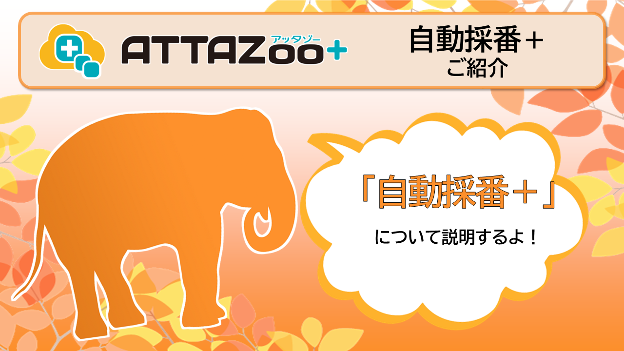 ATTAZoo＋ 『自動採番＋』設定&活用方法 | コラム | ブログ | JBCC株式会社