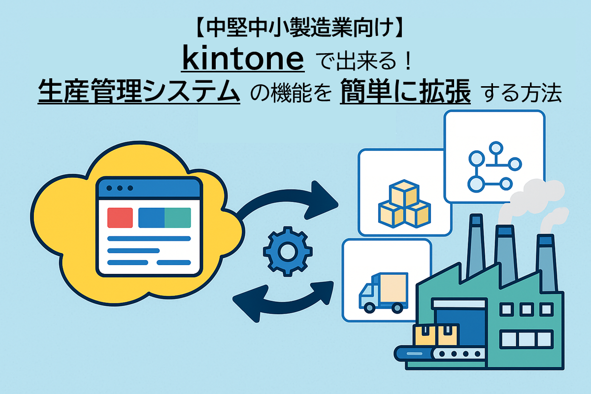 【中堅中小製造業向け】kintoneで出来る！生産管理システムの機能を簡単に拡張する方法 | 見逃し配信 | セミナー | JBCC株式会社